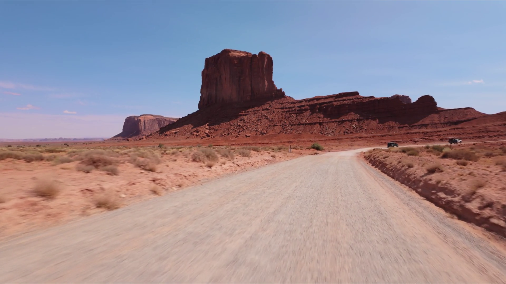 Enjoy Scenic Drive Through Monument Valleys Stock Footage SBV-352029126 ...