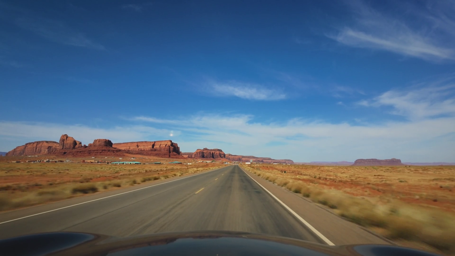 Enjoy Scenic Drive To Monument Valley In Stock Footage SBV-352029132 ...