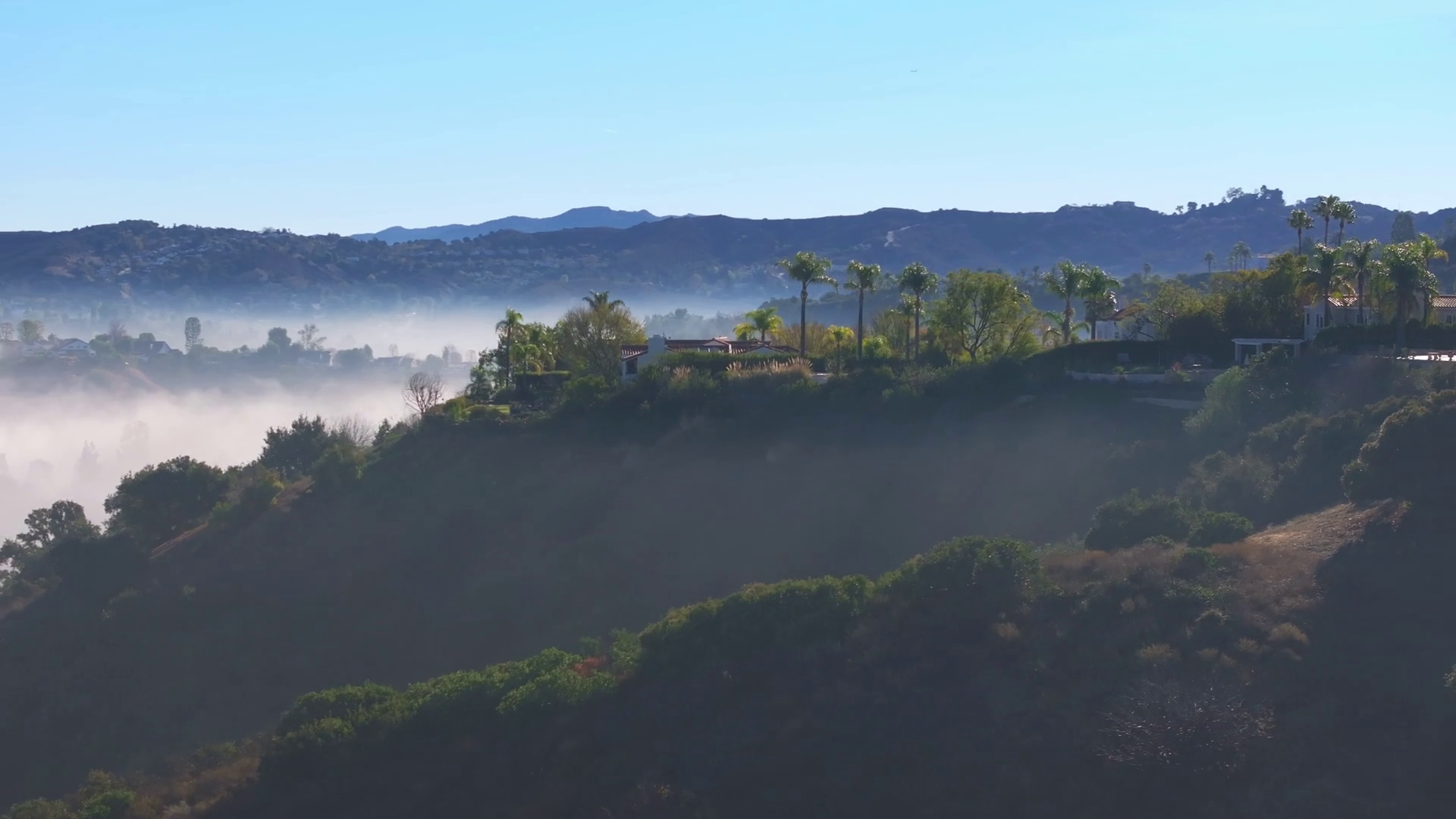 An Amazing Aerial View Of Calabasas City At Stock Footage SBV-352415650 ...