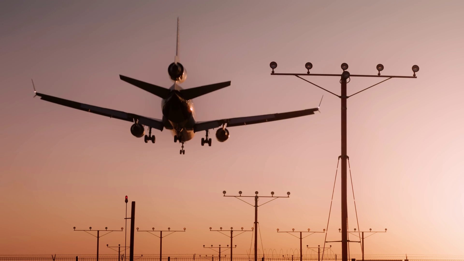 Scenic Pink Sunset Sky On Summer Evening Stock Footage SBV-347774468 ...