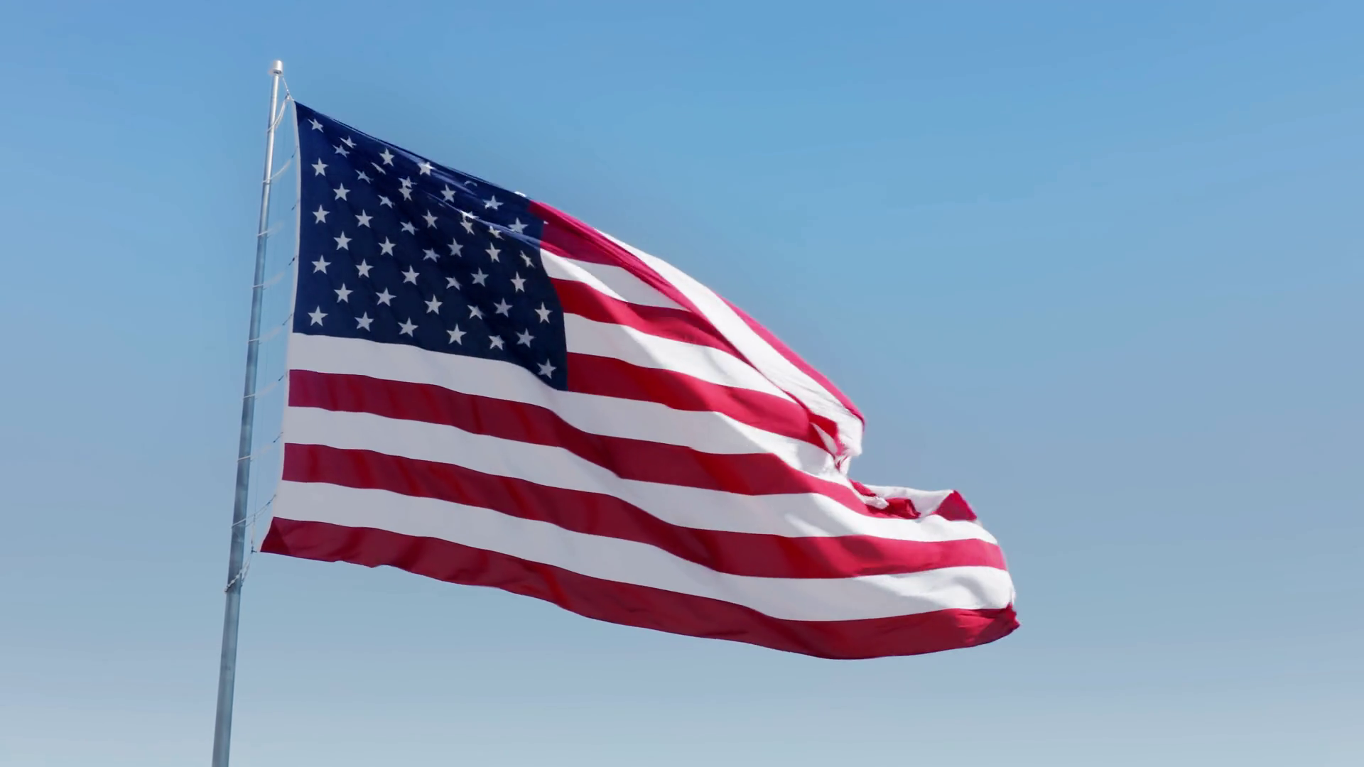 Usa American Flag 4k Slow Motion American Stock Footage SBV-348625644 ...