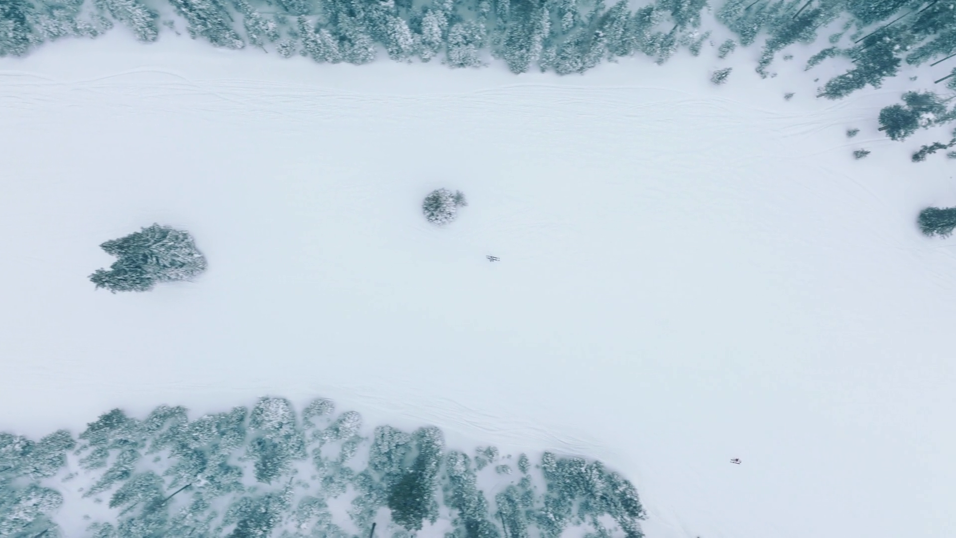 Drone Footage Of Skier Going Down Slope Stock Footage SBV-348629287 ...