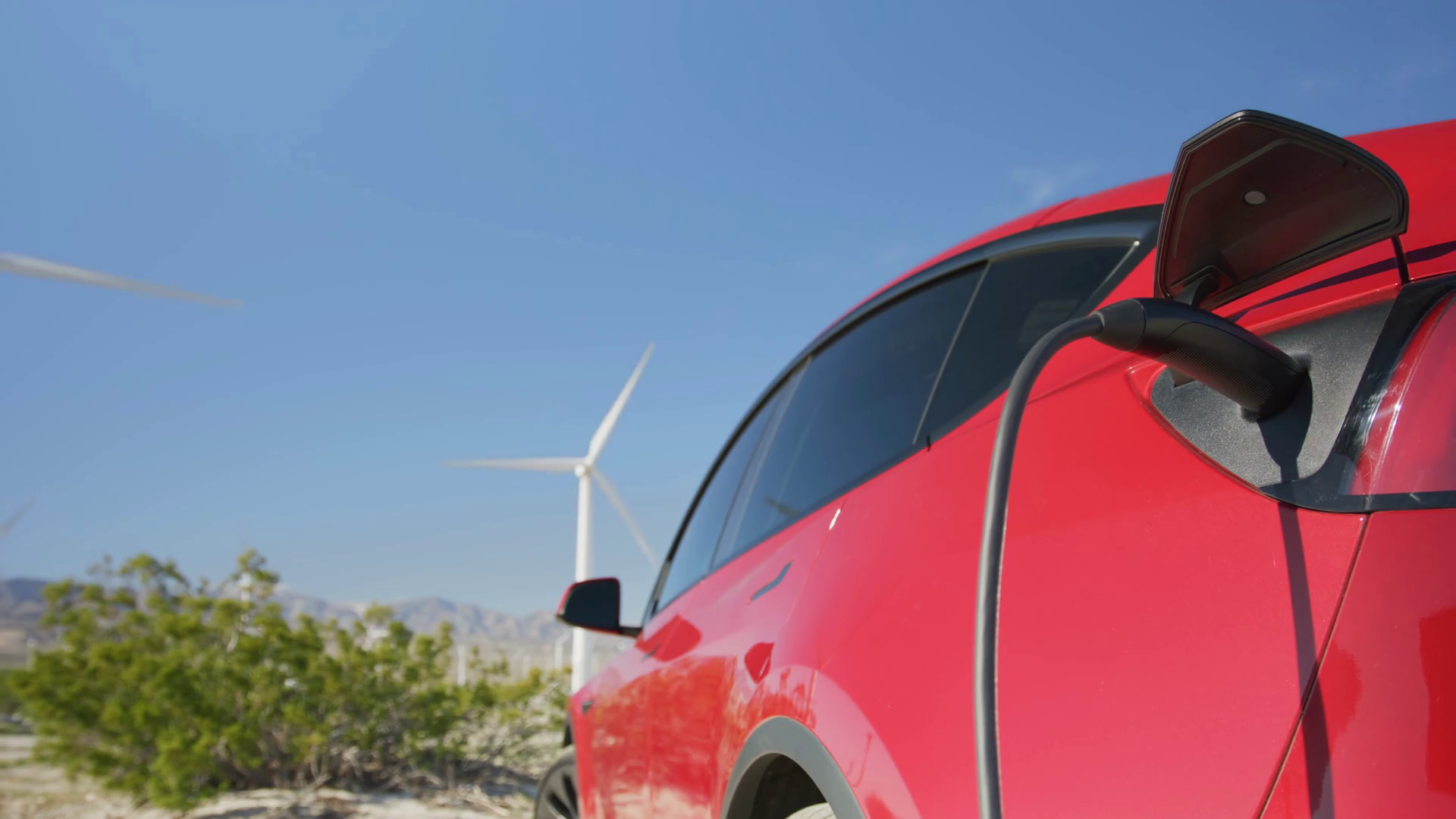 Slow Motion Closeup Of Generic Electric Car Stock Footage SBV-347697241 ...