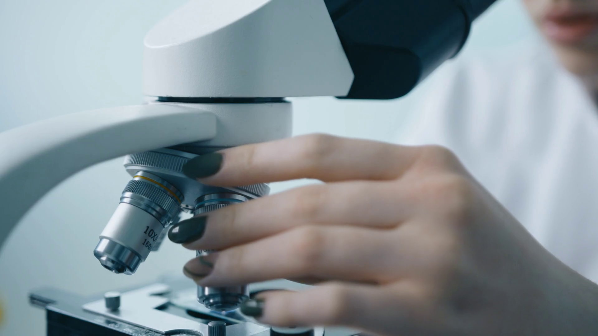 Close Up Microbiologist White Medical Stock Footage SBV-347663030 ...