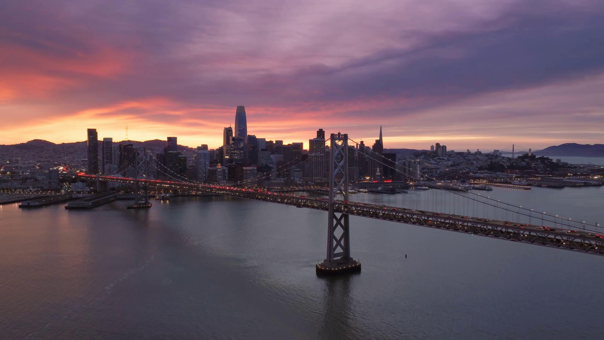 Aerial View Of San Francisco City Skyline Stock Footage SBV-347655215 ...