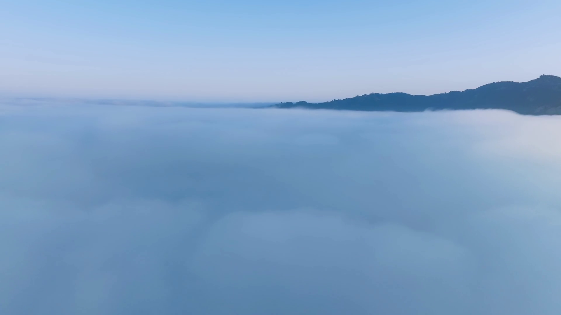 Drone Flying Fast Above Endless Sea Of Stock Footage SBV-347654750 ...