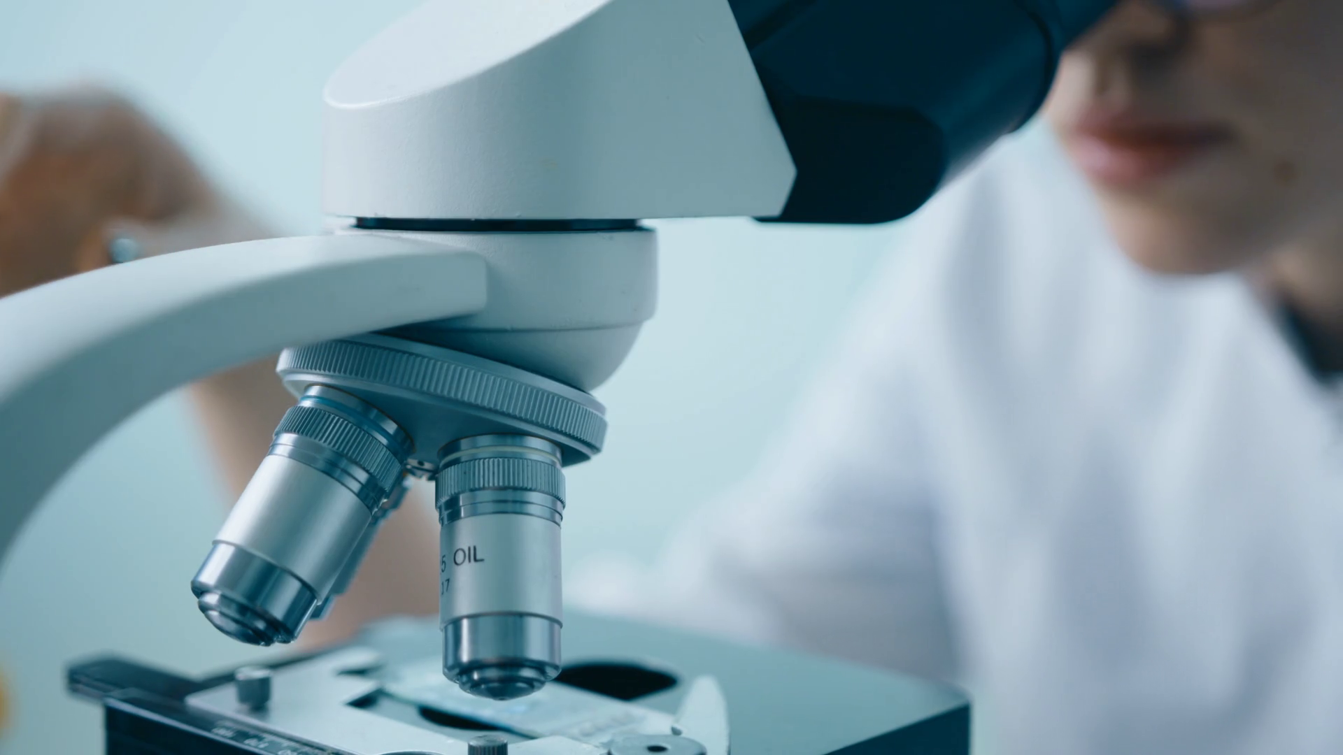 Smart Scientist Working With High Tech Stock Footage SBV-347691156 ...