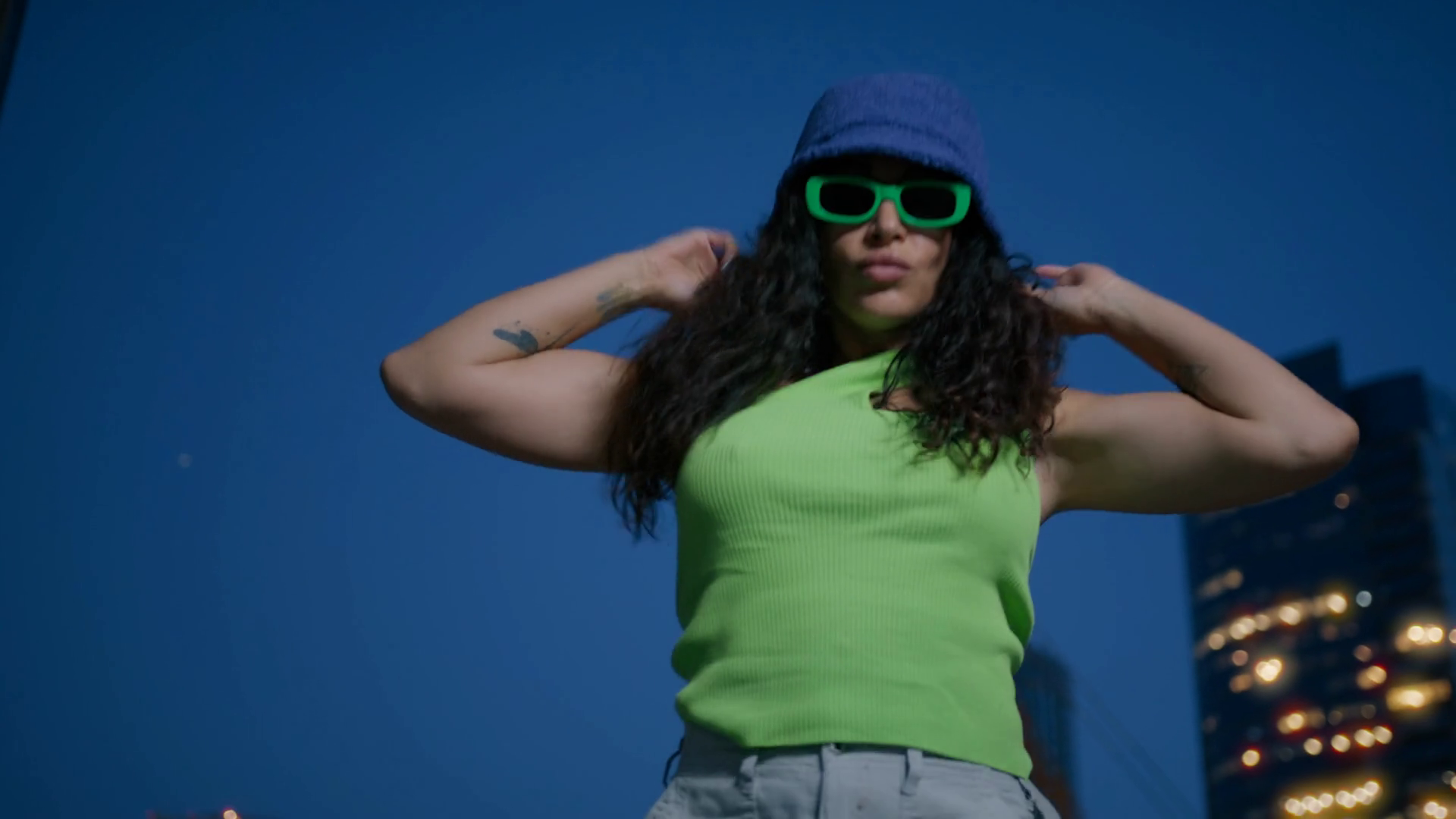 Portrait Of Cheerful Young Mixed Race Woman Stock Footage SBV-348575135 ...