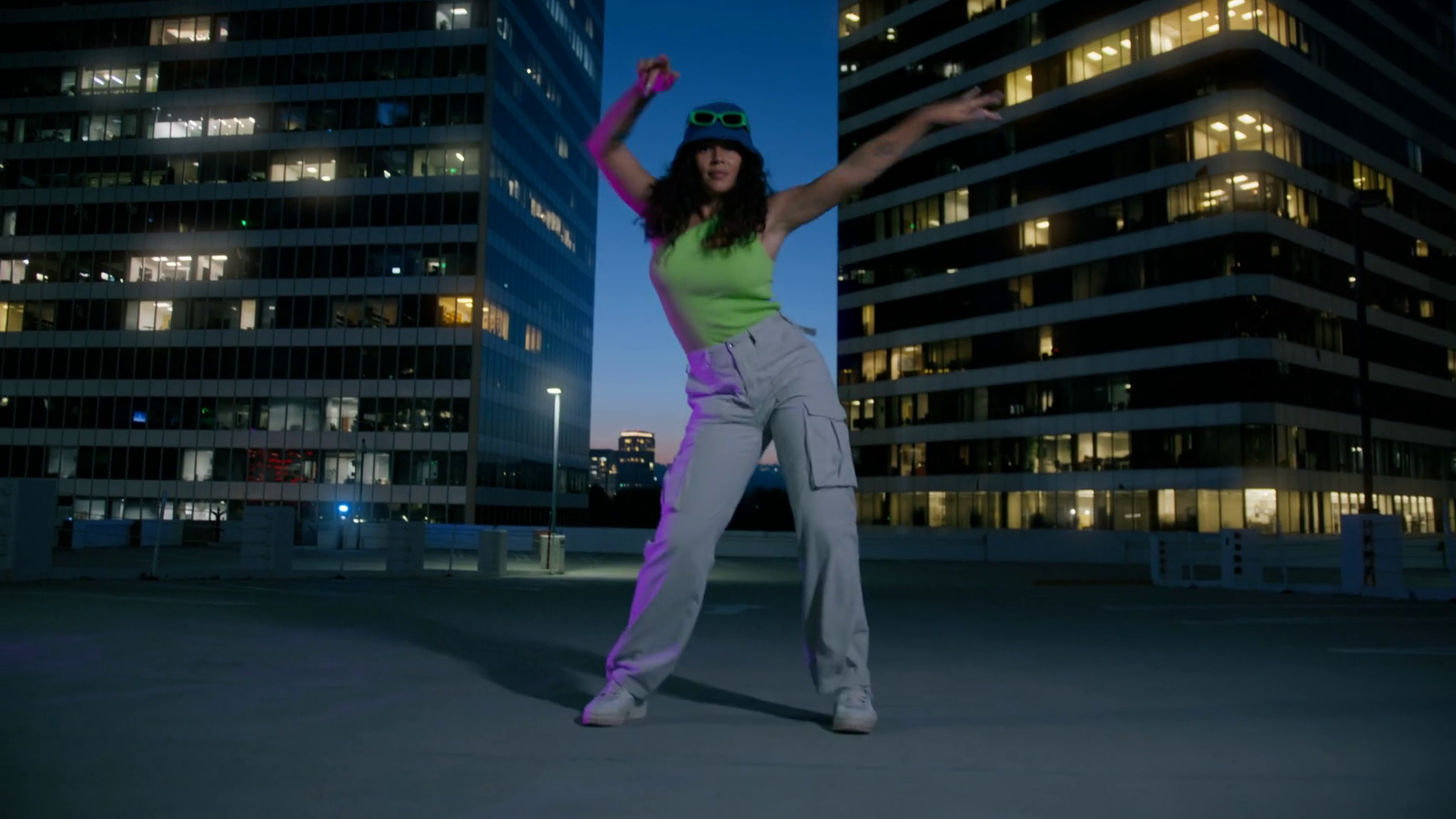 Smiling Afro Ethnicity Woman Dancing Funk Stock Footage SBV-348568346 ...
