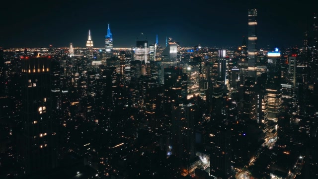 City Night Skyline 4k Stock Footage: Royalty-Free Video Clips - Storyblocks