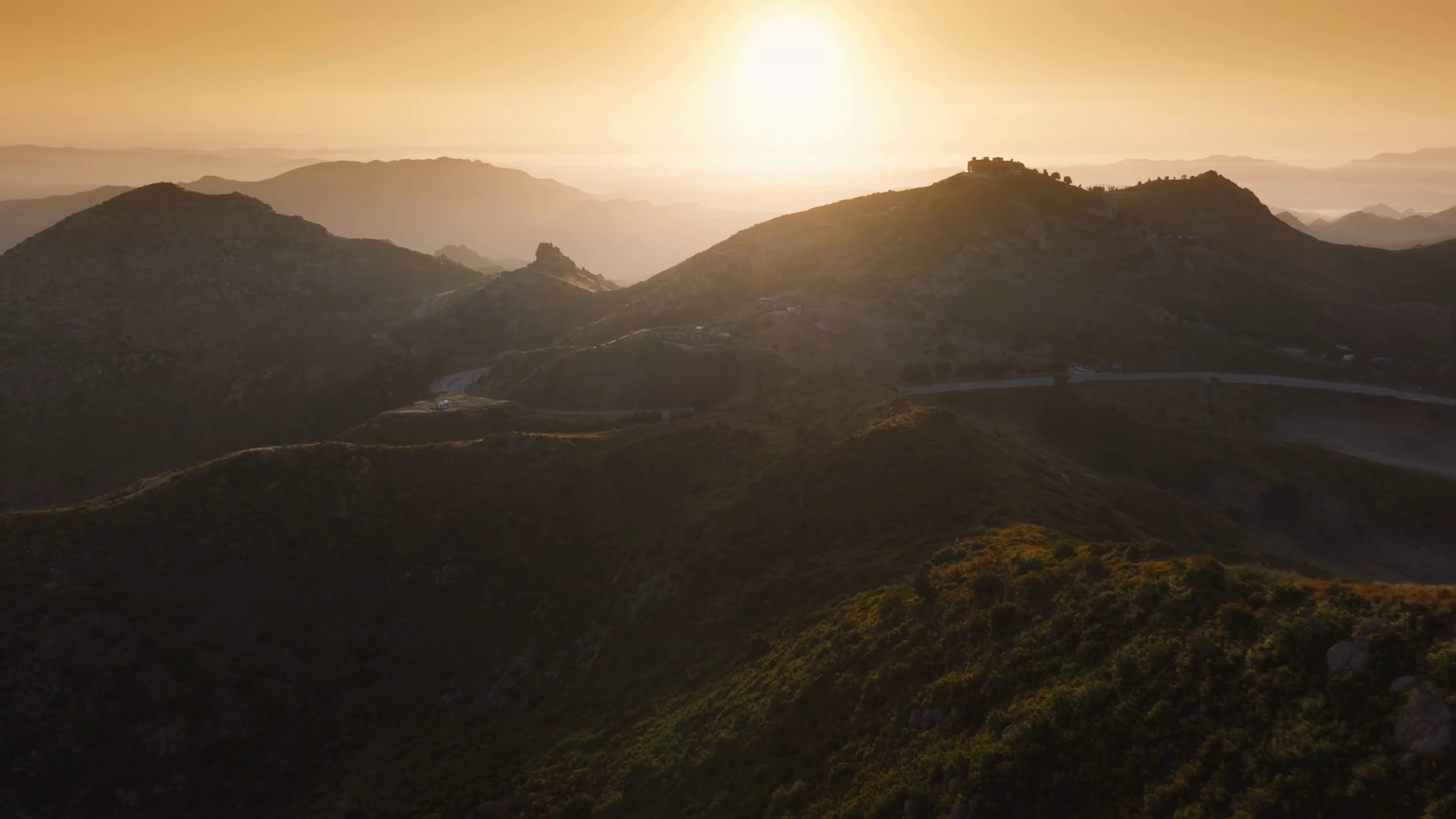 Panoramic Shot Of Kanan Road In Malibu Stock Footage SBV-348816484 ...