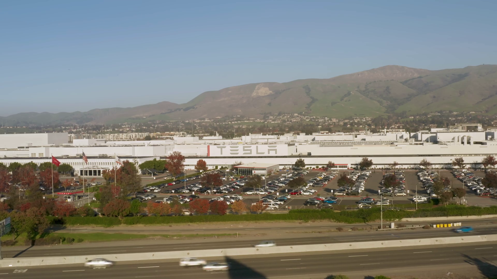 Tesla Factory Fremont California Usa 2021 Stock Footage SBV-347752138 ...