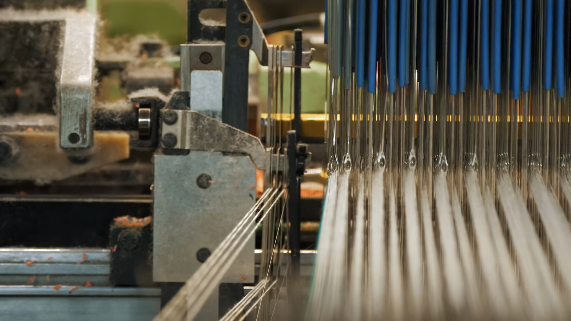 Detailed View Of Automated Weaving Machine Stock Footage SBV-353793634 ...