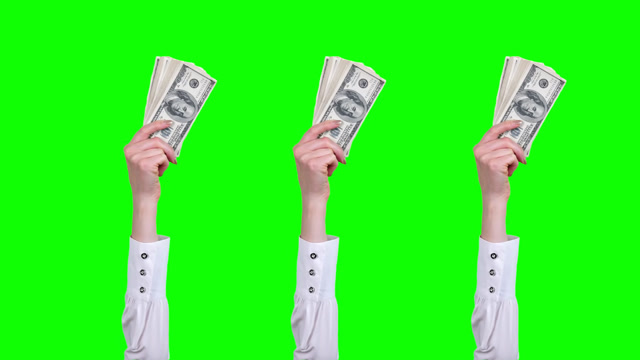 Cash Green Screen | People stock footage - Storyblocks