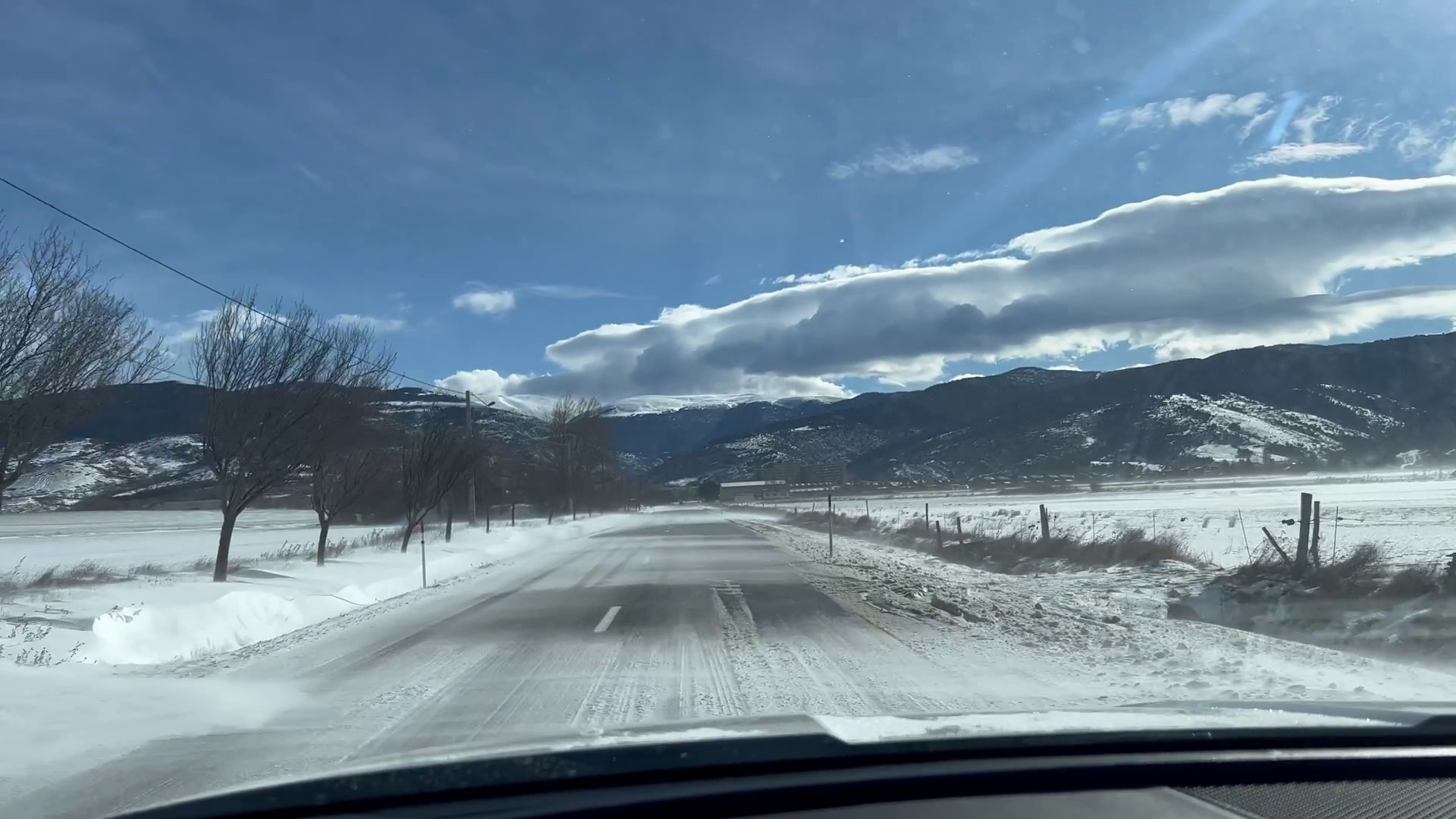 Snow-covered Road In Osseja La Cerdanya Stock Footage SBV-351677270 ...