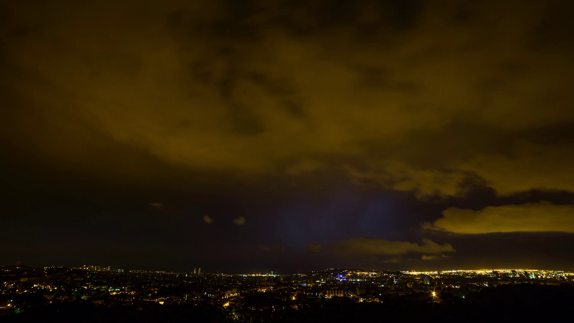 Lightning In Barcelona City Catalonia Spain Stock Footage SBV-347802797 ...