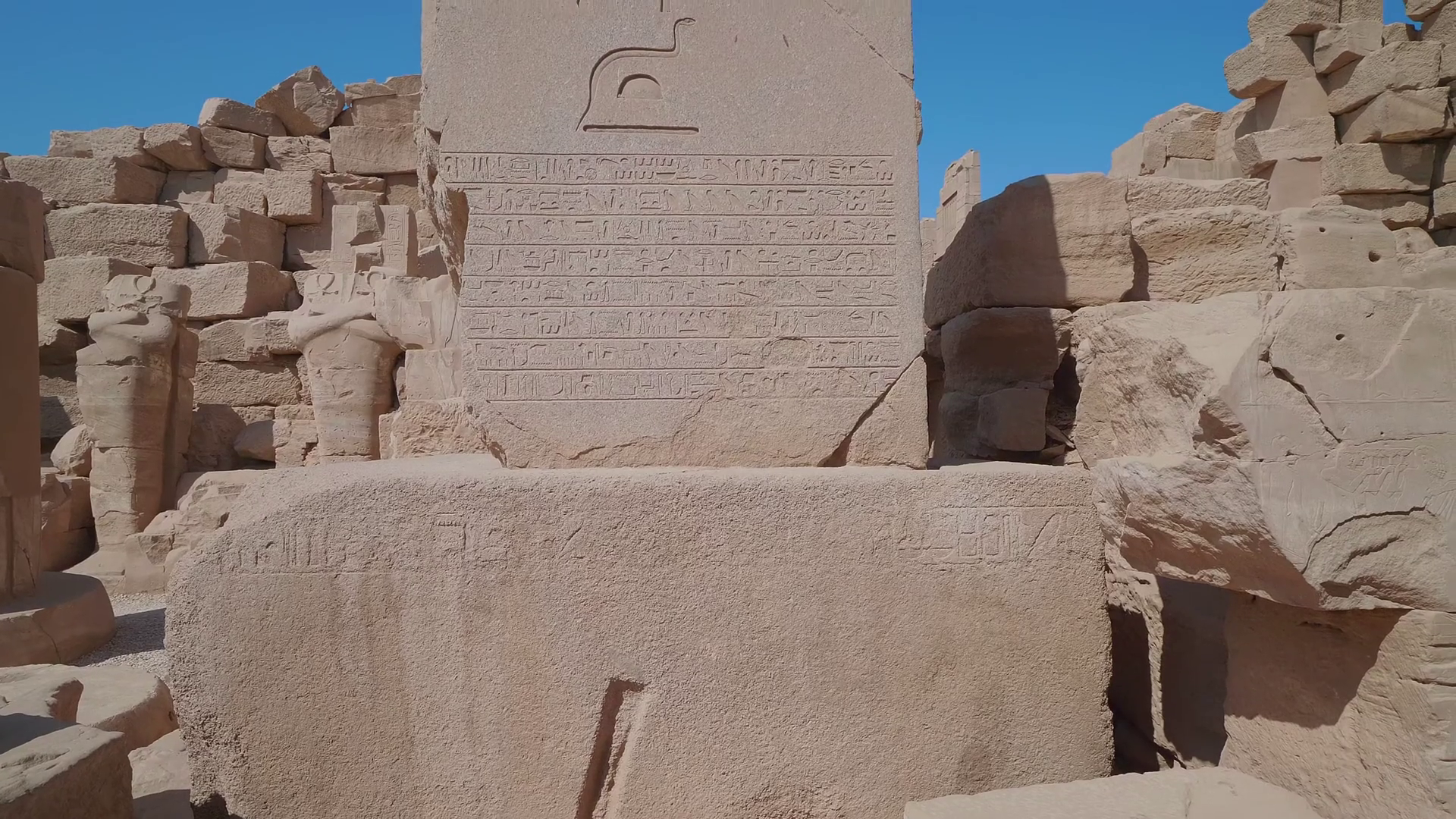 Ancient Egyptian Temple Ruins With Stock Footage SBV-352708154 ...
