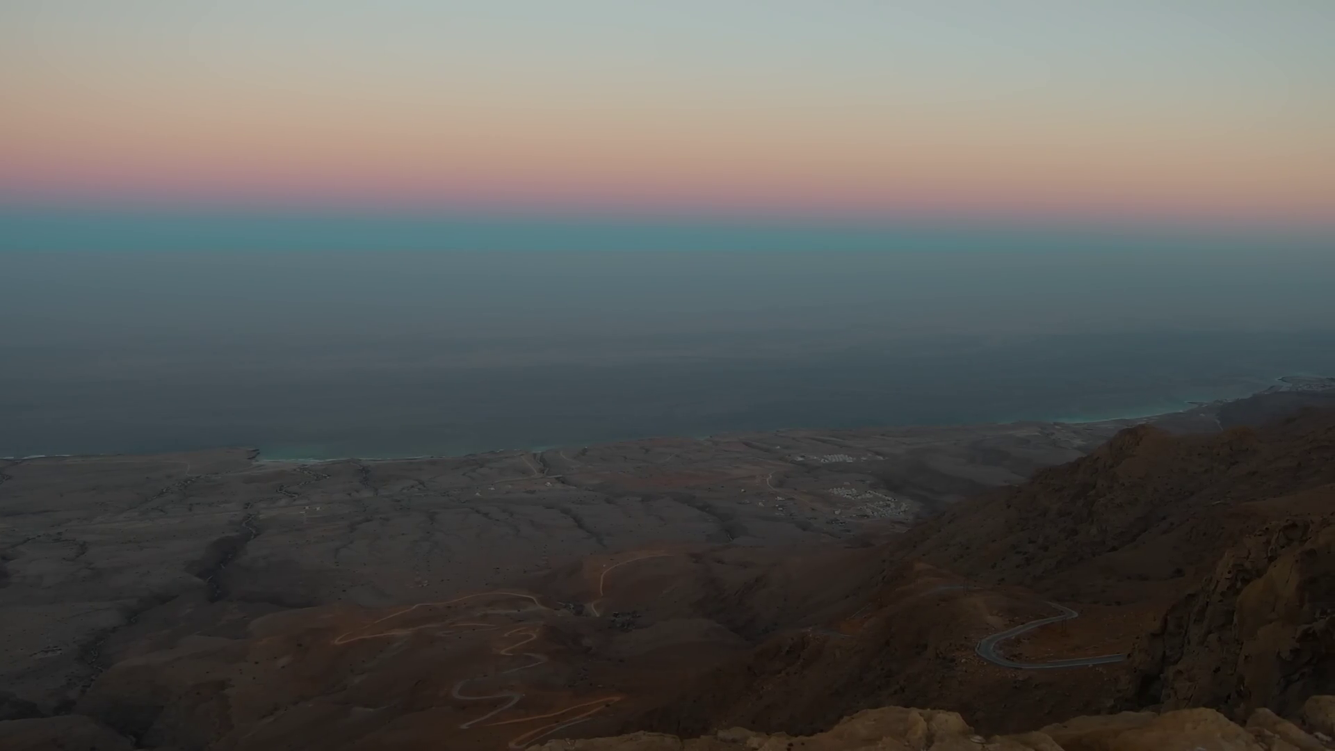 View Of Wadi Shab Al Fahal Village At Sunset Stock Footage SBV ...
