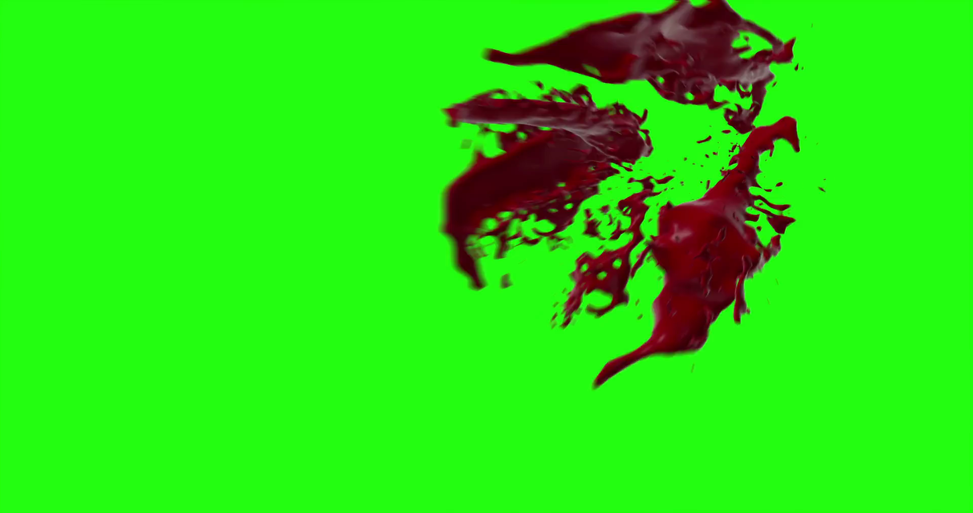 4k Blood Burst Motion Blur (green Screen) 146 Stock Footage SBV ...