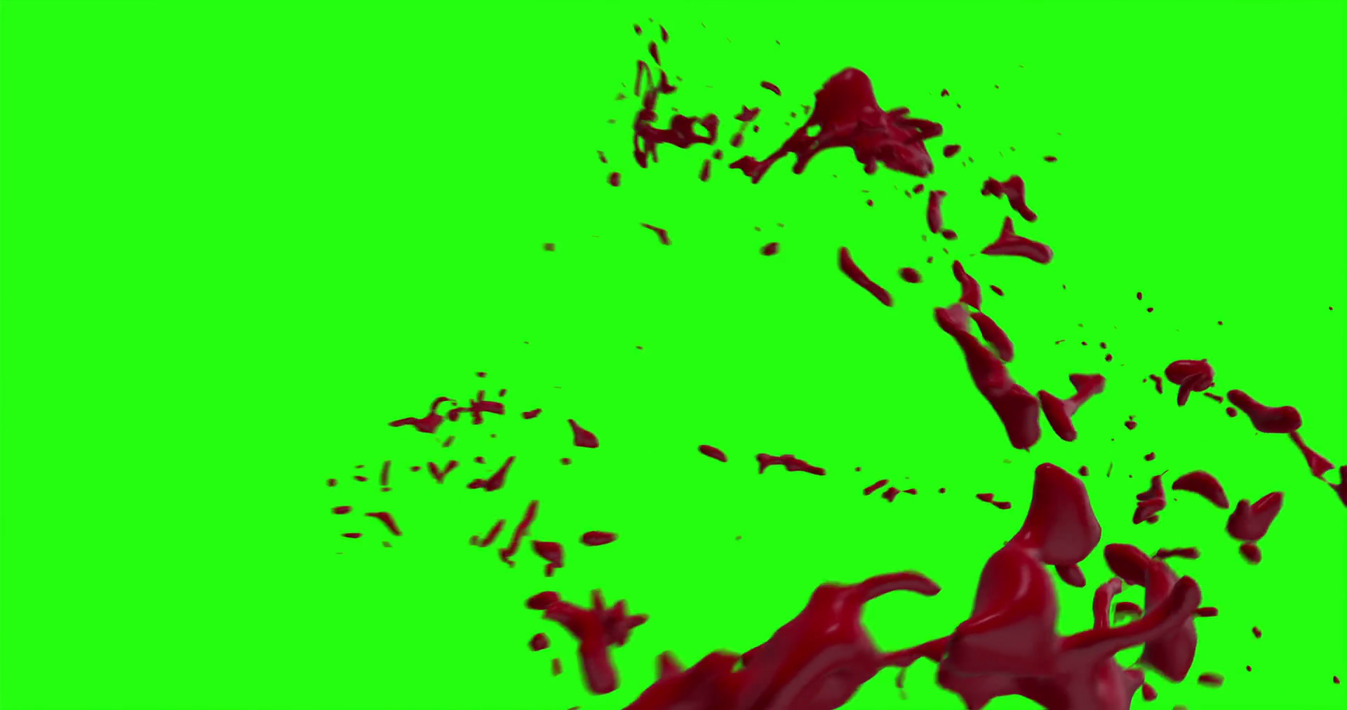 Hd Blood Burst Motion Blur (green Screen) 195 Stock Footage SBV ...