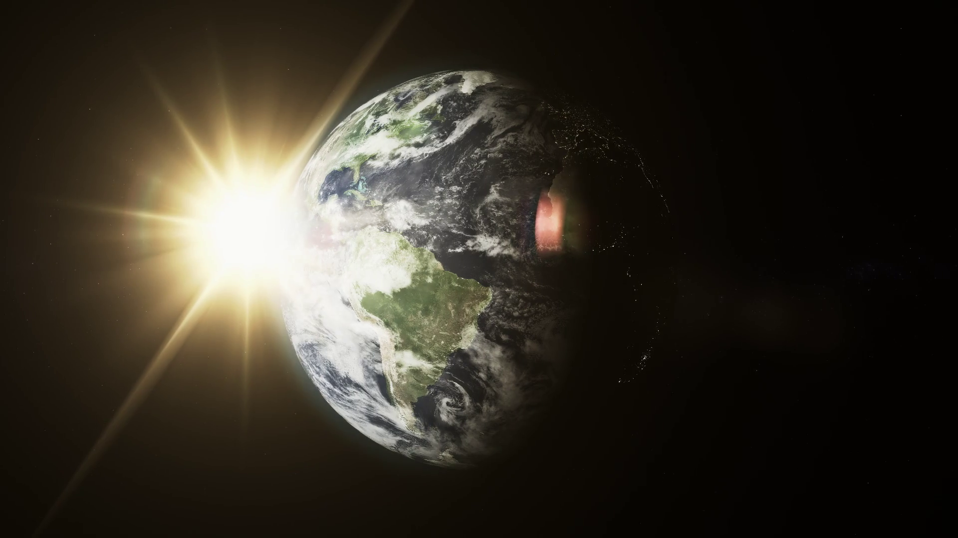 Rotating Planet Earth With Atmosphere 02 Stock Footage SBV-318912105 ...