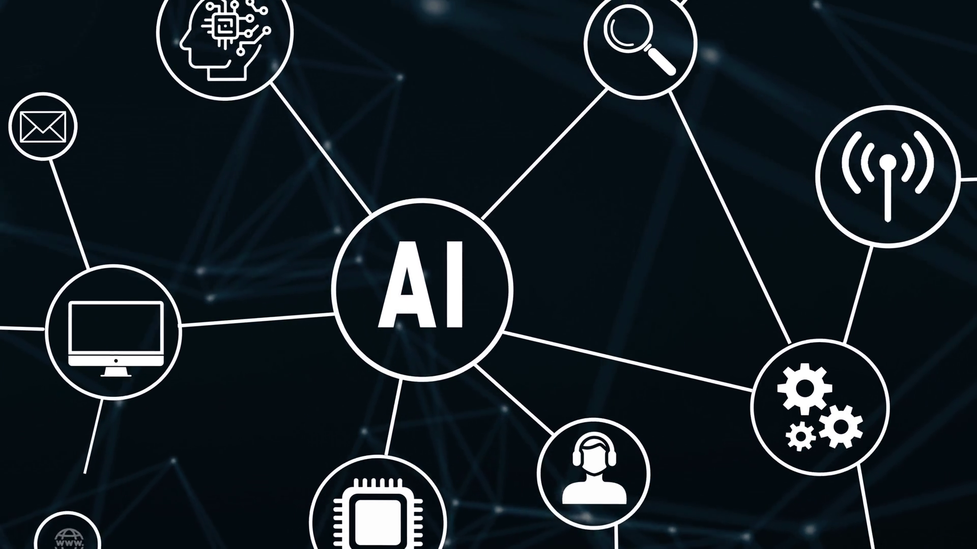 Ai Hub With Interconnected Icons Stock Motion Graphics SBV-351968003 ...