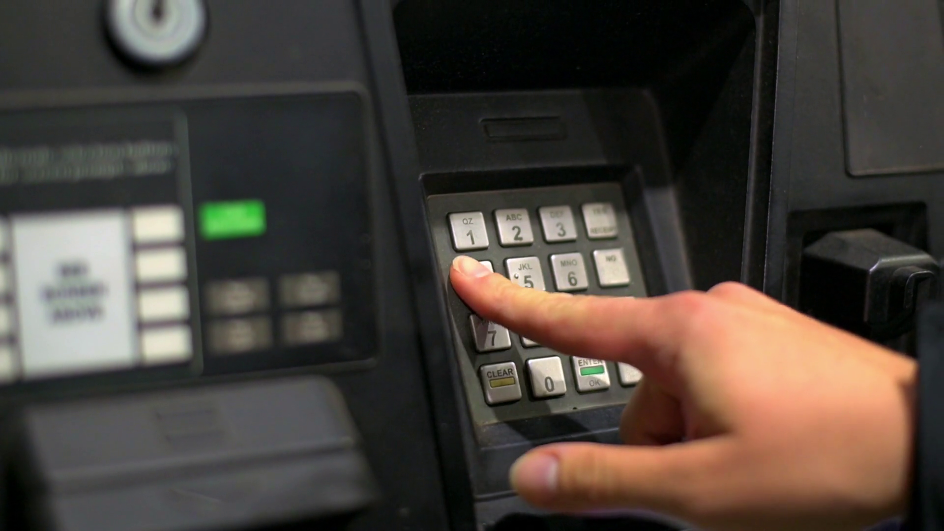 Close-up Of Person's Hand Pressing Button On Stock Footage SBV ...
