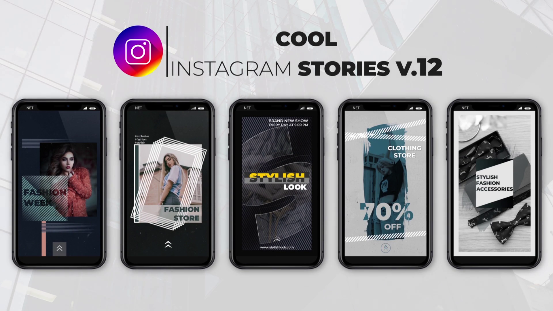 AE Template: Cool Instagram Stories V 12 SBV-338663134 - Storyblocks