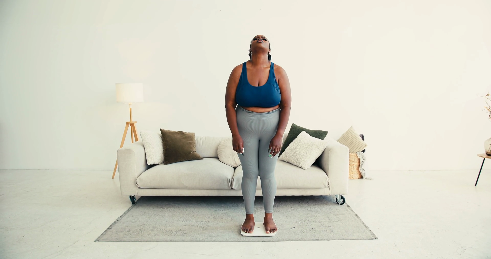 Overweight African American Woman Checks Stock Footage SBV-352709986 ...