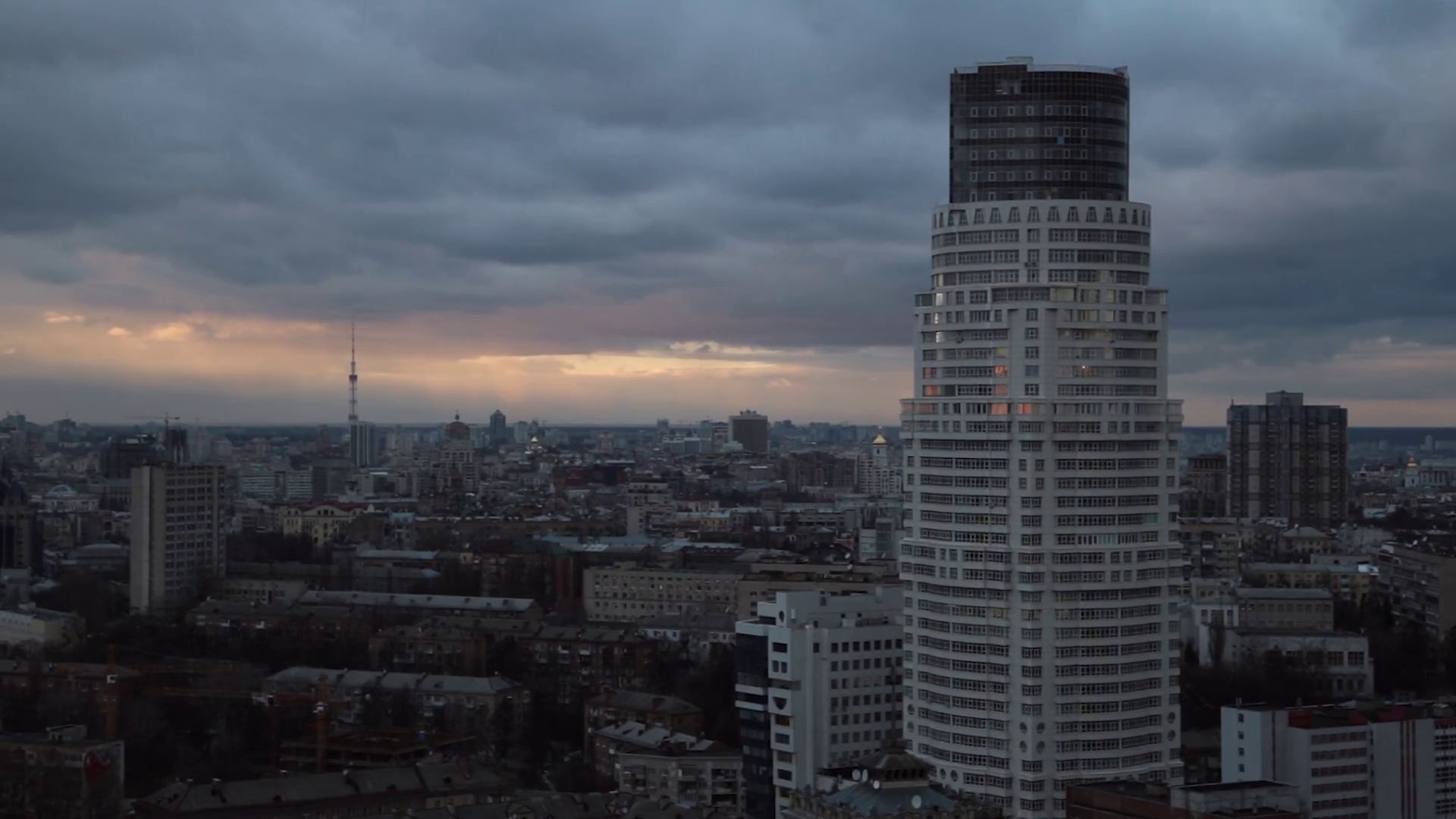 City Scape Buildings Urban Scene Concept Stock Footage SBV-311046585 ...