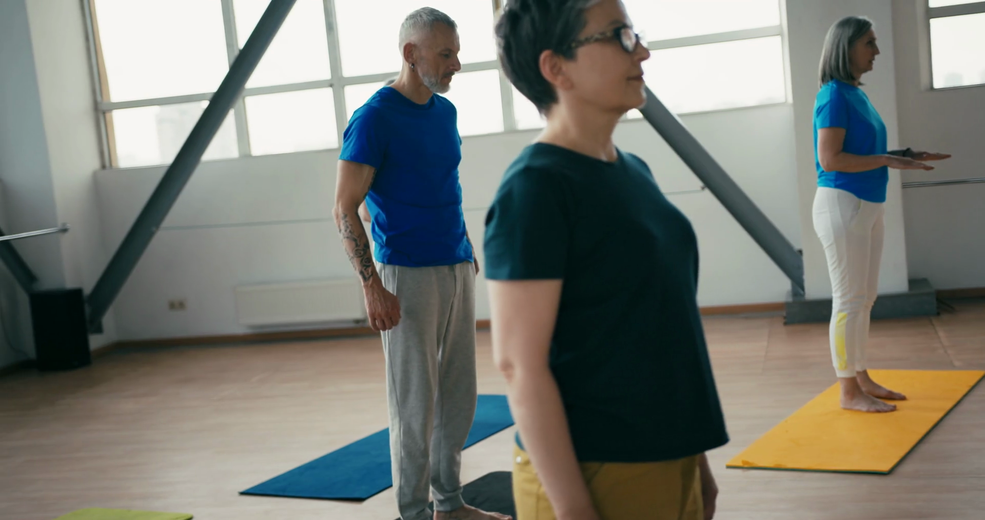 African American Coach Jogging In Place With Stock Footage SBV ...