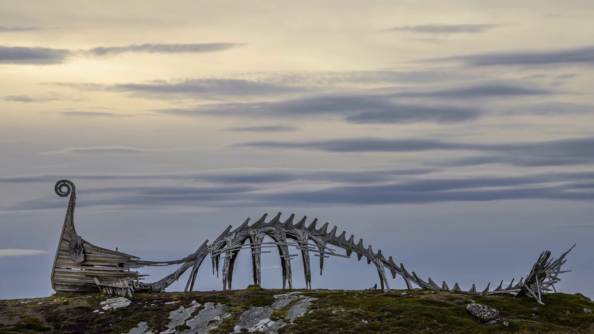 Whale Viking Ship Wooden Sculpture From Stock Footage SBV-347770394 ...