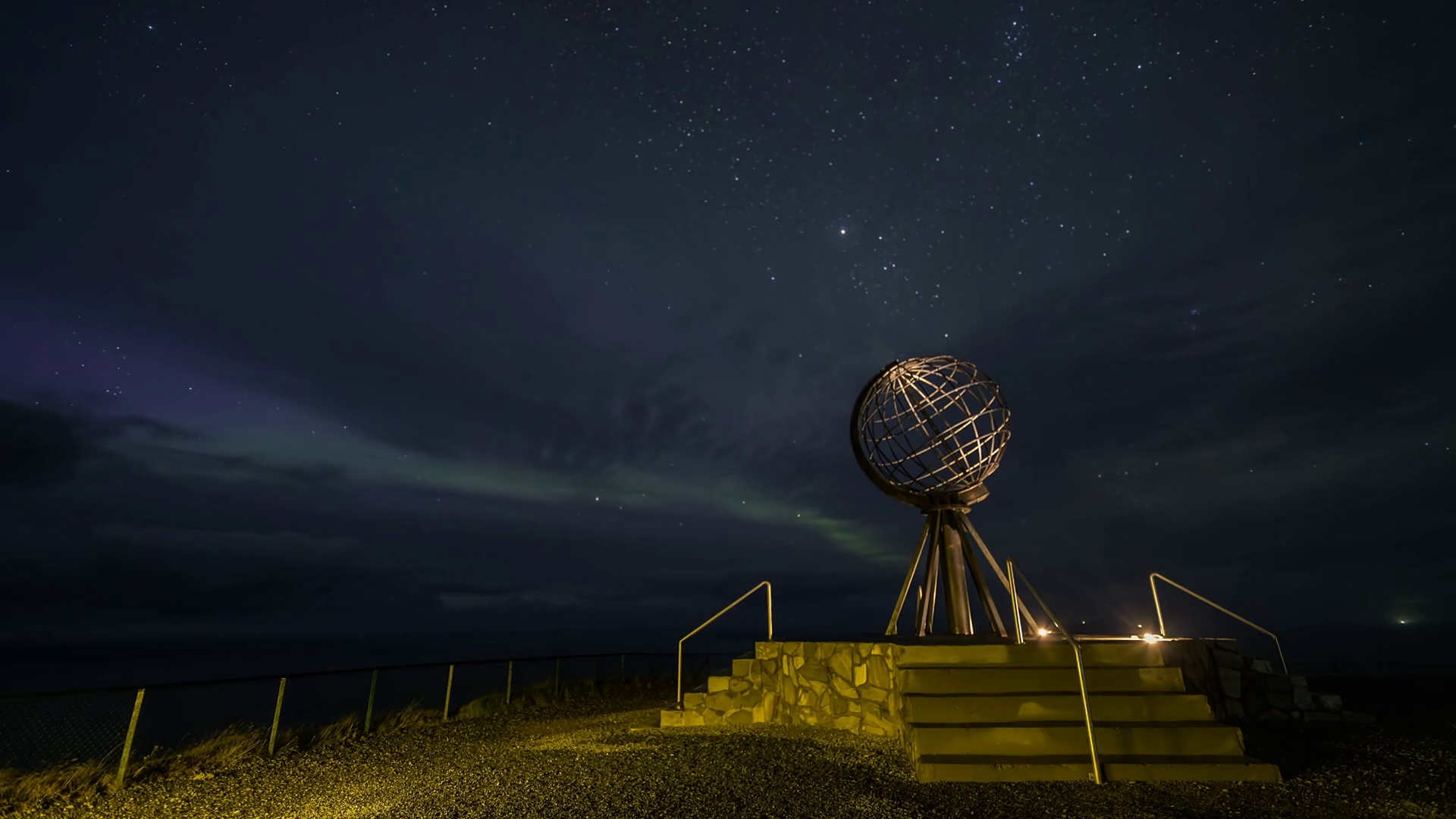 Nordkapphall Norway: Globe Monument - Globe Stock Footage SBV-348475946 ...
