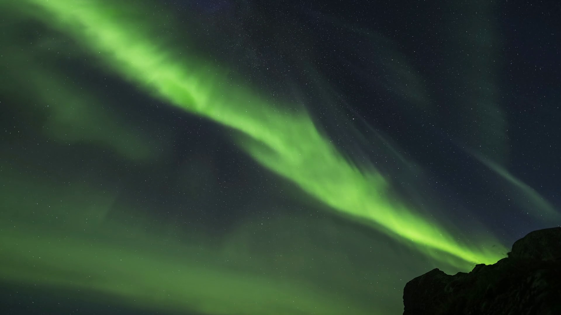 Great Aurora View From Reinebringen Stock Footage SBV-348507656 ...