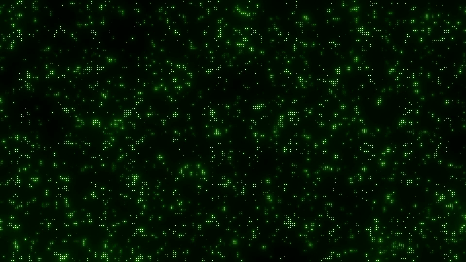 Supercomputer Green Glowing Data Points Stock Footage SBV-352061493 ...