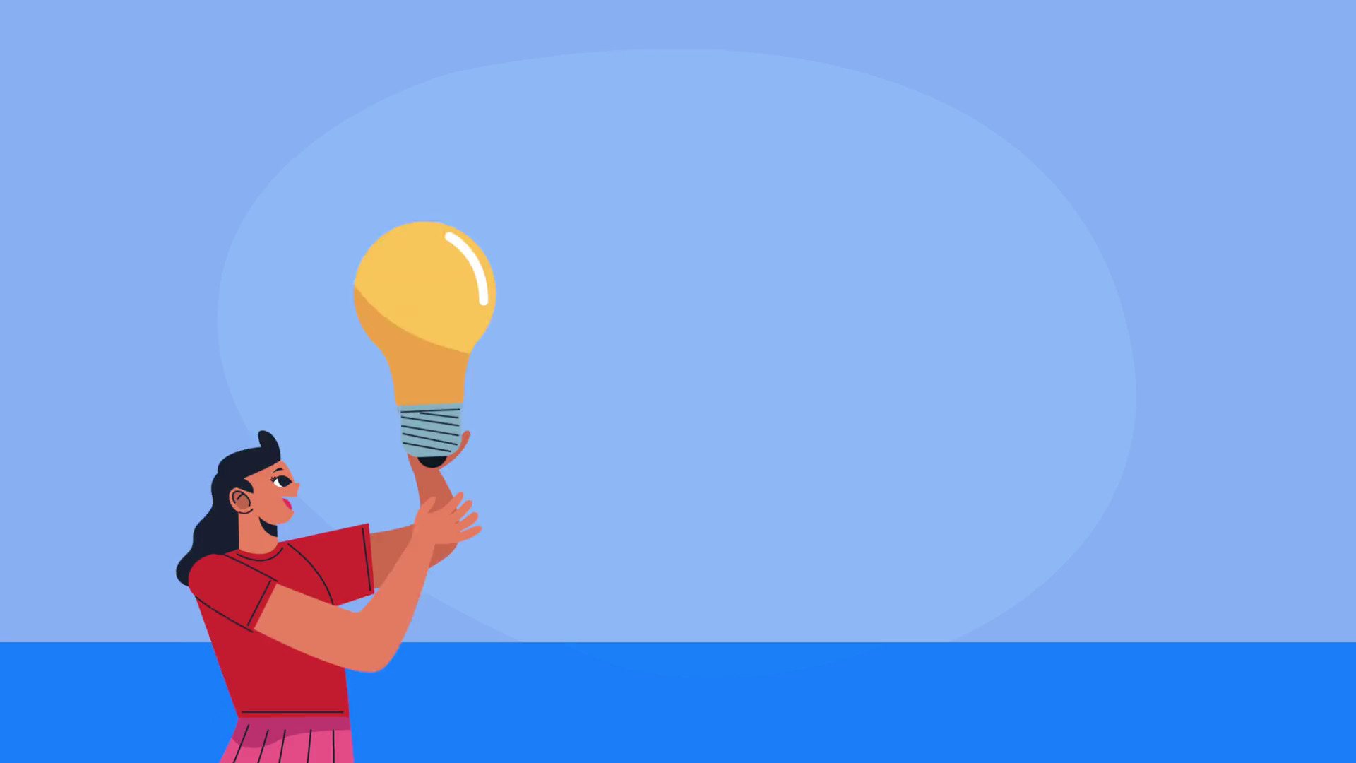 Young Woman Working Character Animation Stock Motion Graphics SBV ...