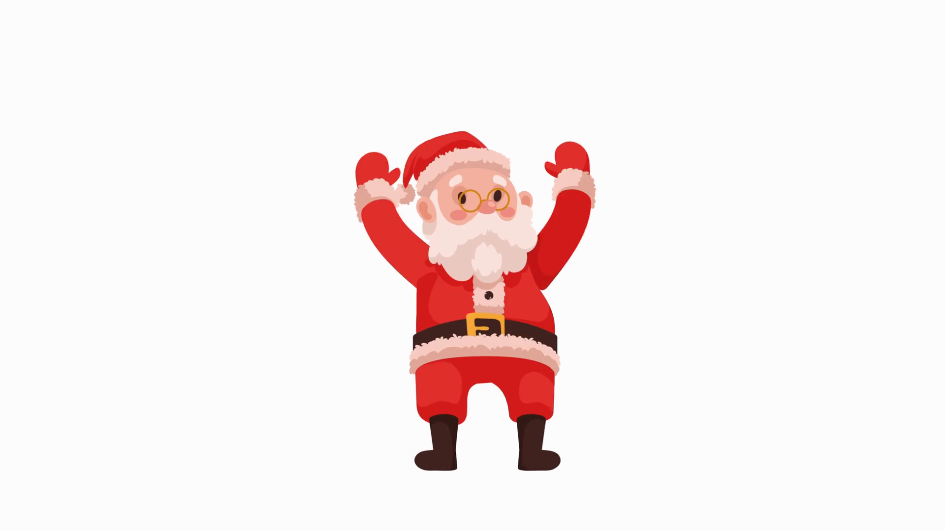 Santa Claus Celebrating Character Animation Stock Motion Graphics SBV ...