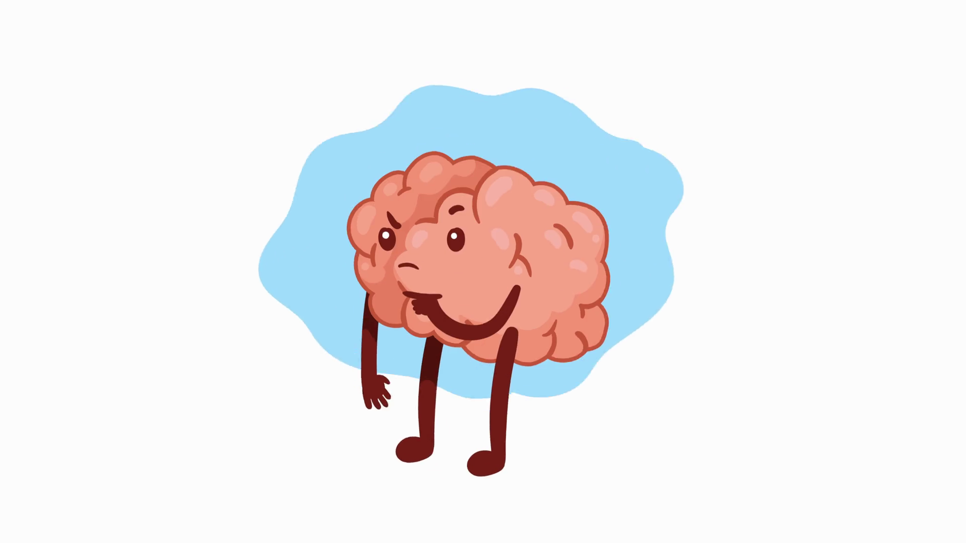 Brain Organ Thinking Comic Character Stock Footage SBV-347277622 ...