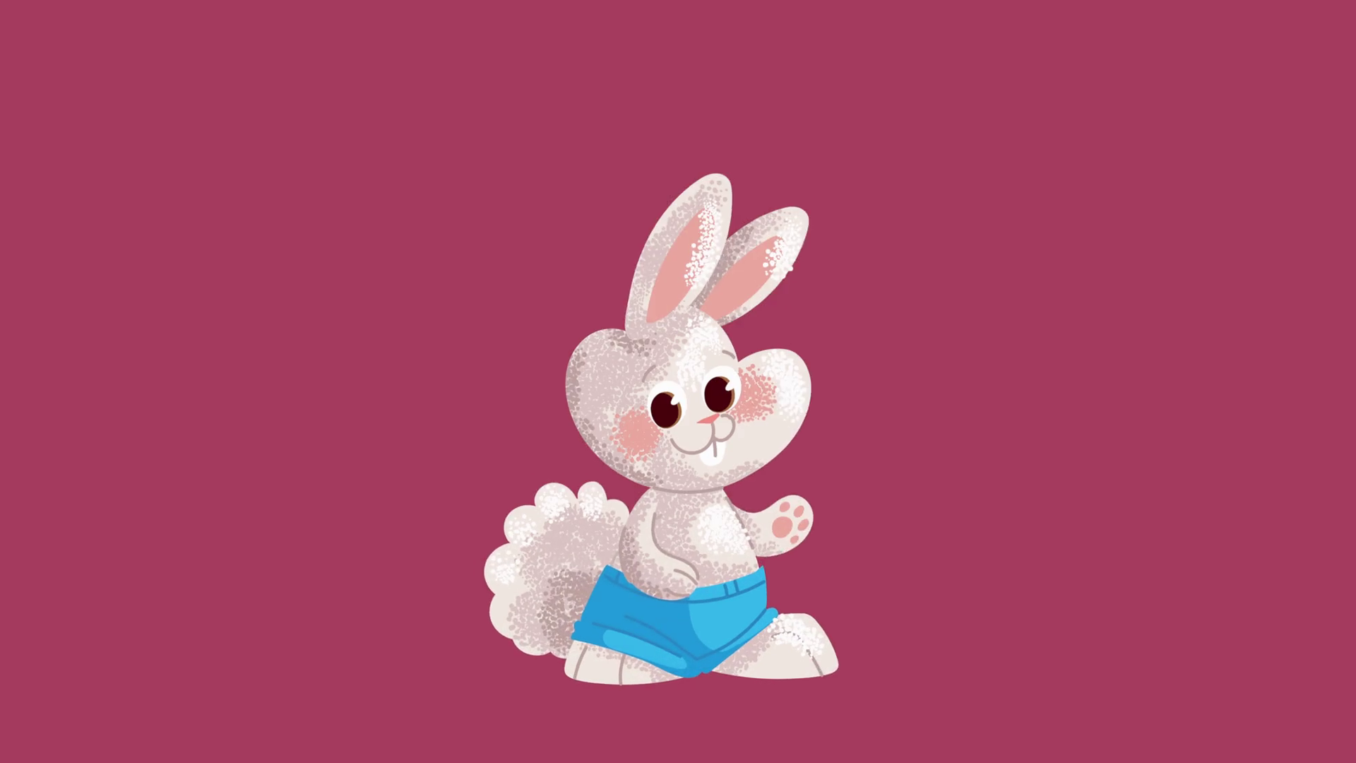 Cute Rabbit Comic Character Animation Stock Motion Graphics SBV ...