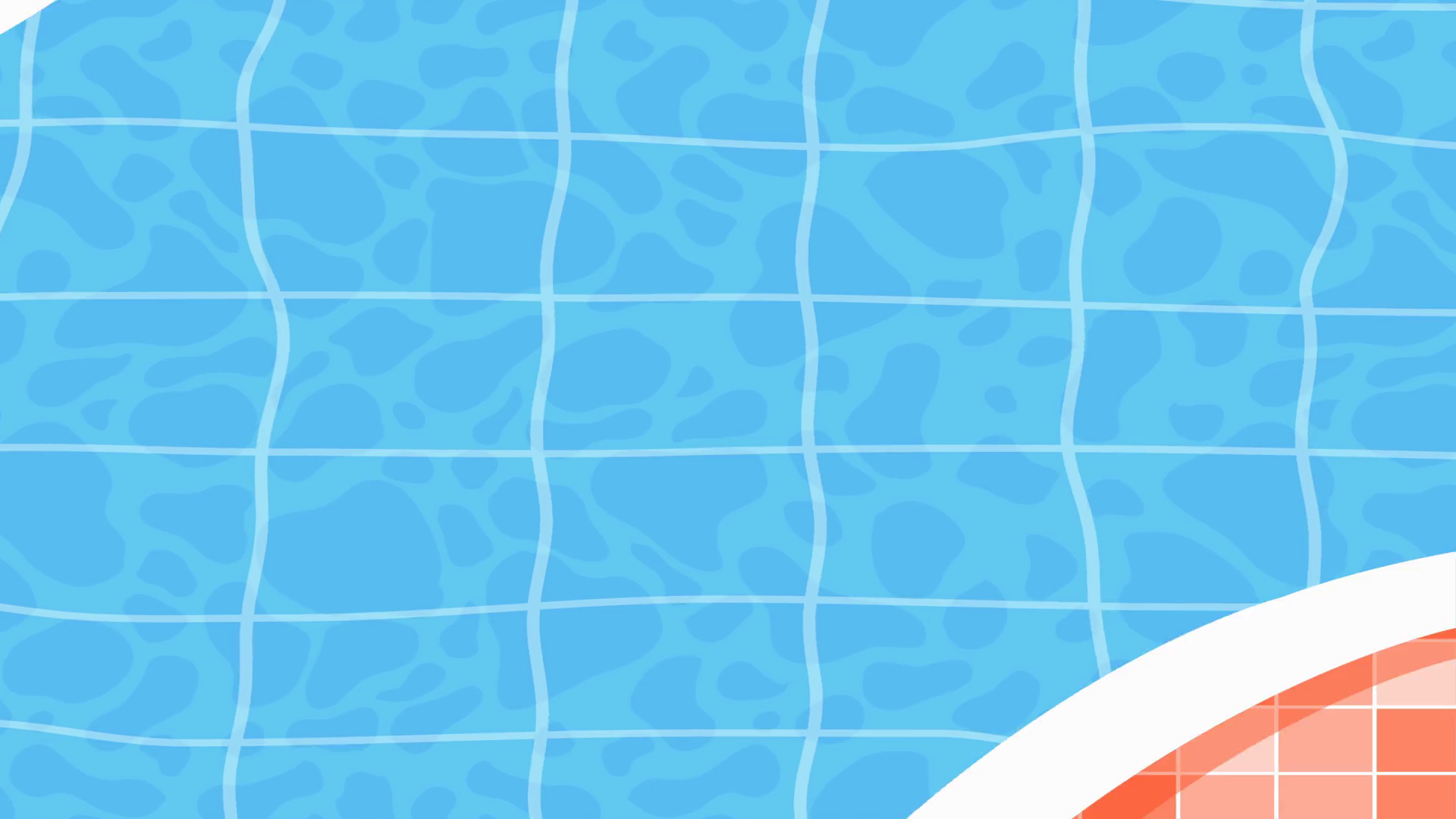 summer season in pool with mat float and umbrella Motion Background 00: ...