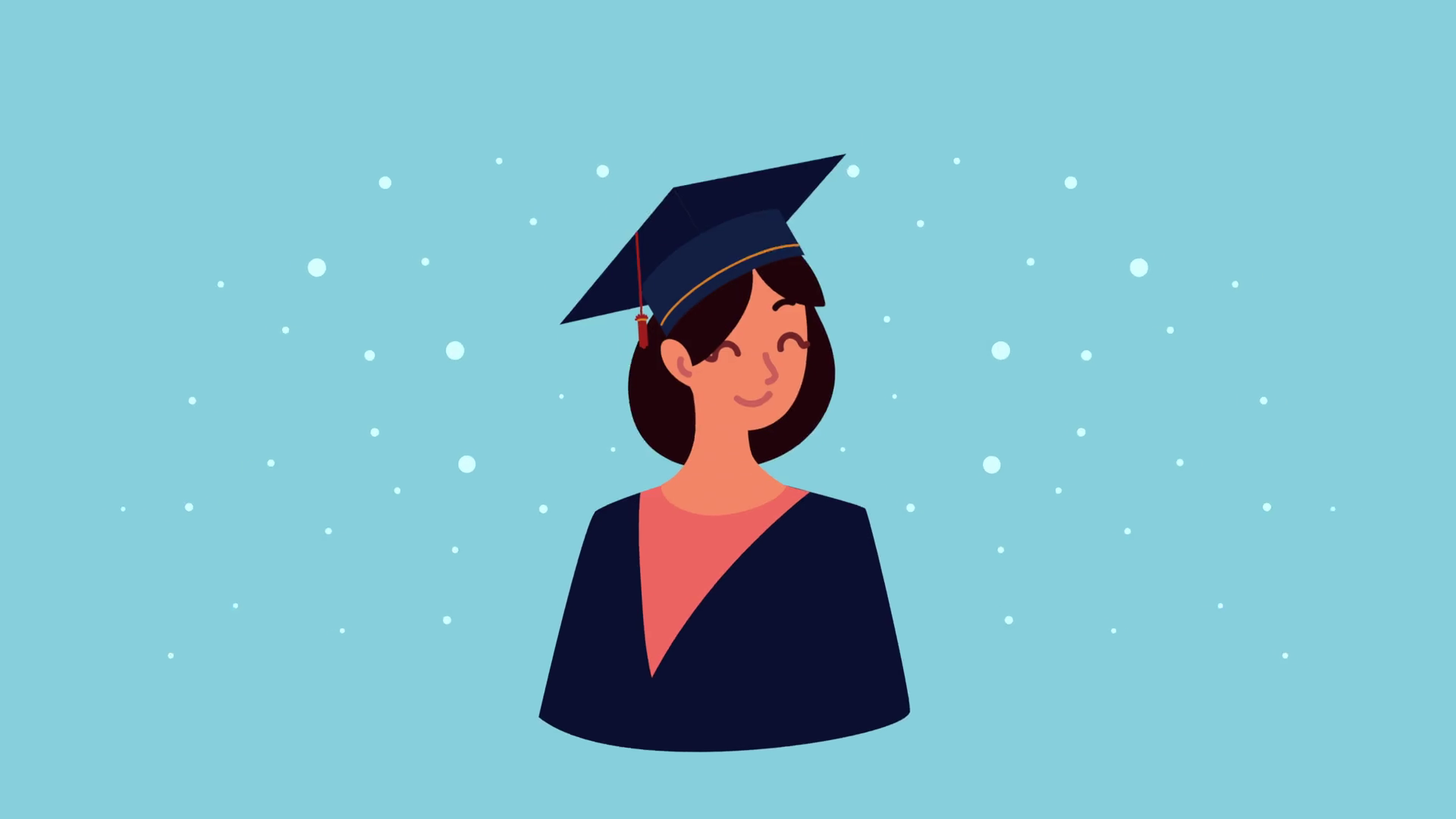 Graduation Animation With Woman Graduated Stock Footage SBV-347136318 ...