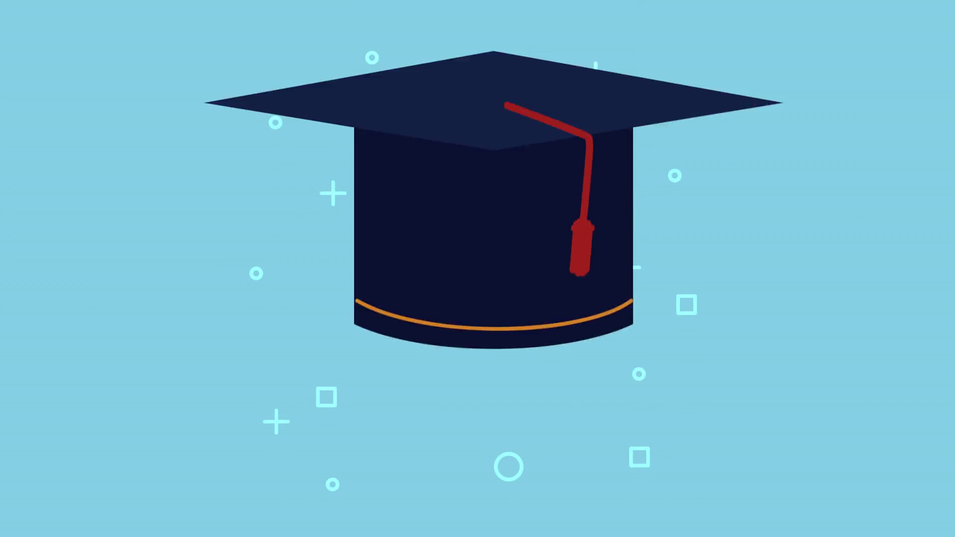 Graduation Animation With Diploma Hat Stock Footage SBV-347136308 ...