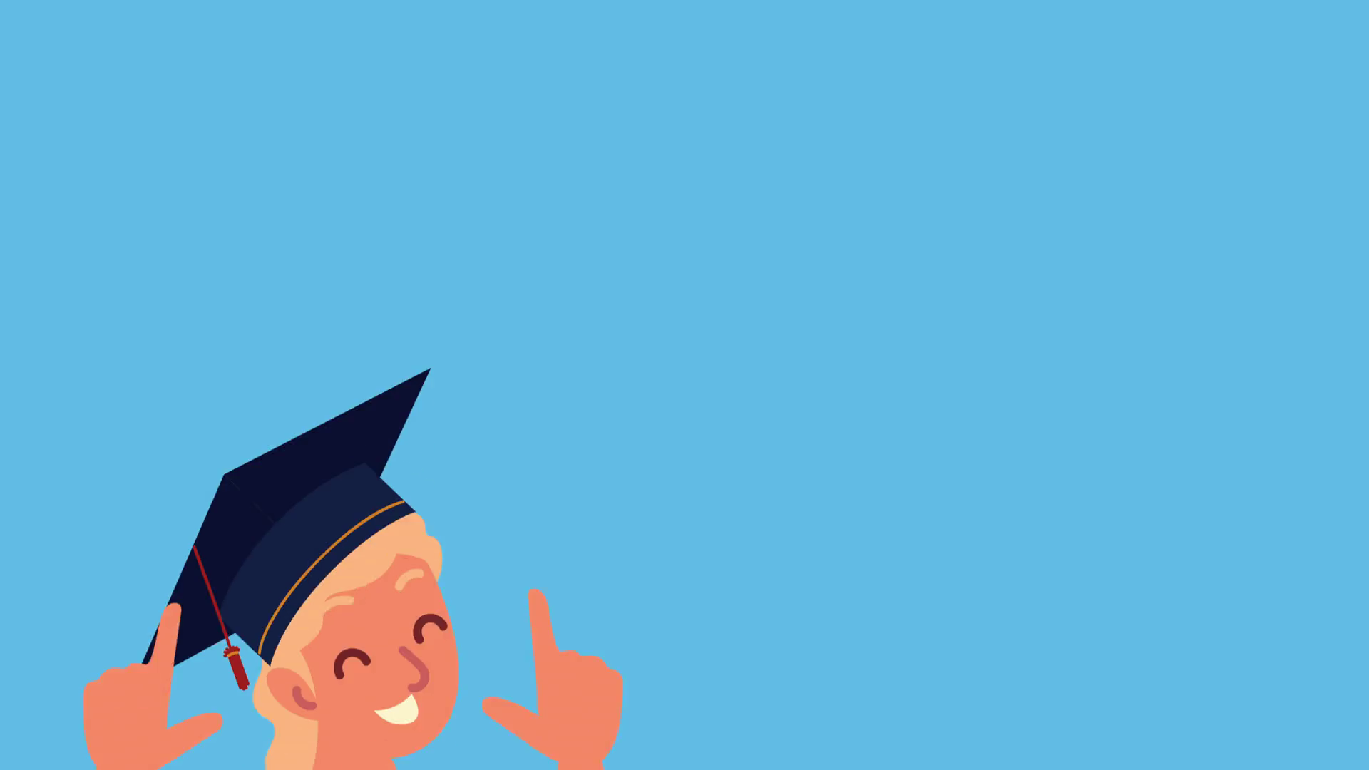 Graduation Animation With Girls Graduates Stock Footage SBV-347136334 ...