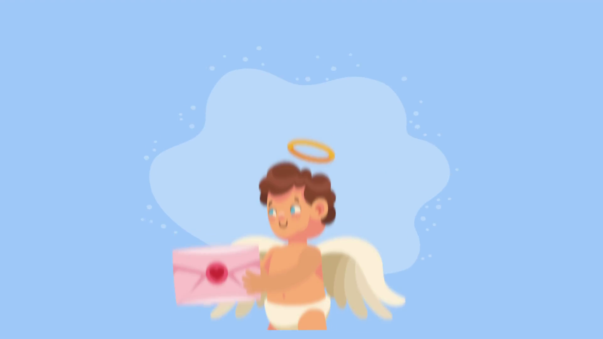 Cupid Angel Flying Character Animation Stock Footage SBV-347380429 ...