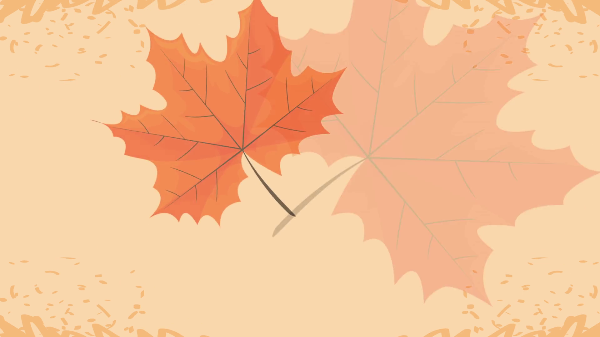 hello autumn animation with lettering, fox, squirrel and leafs Motion ...