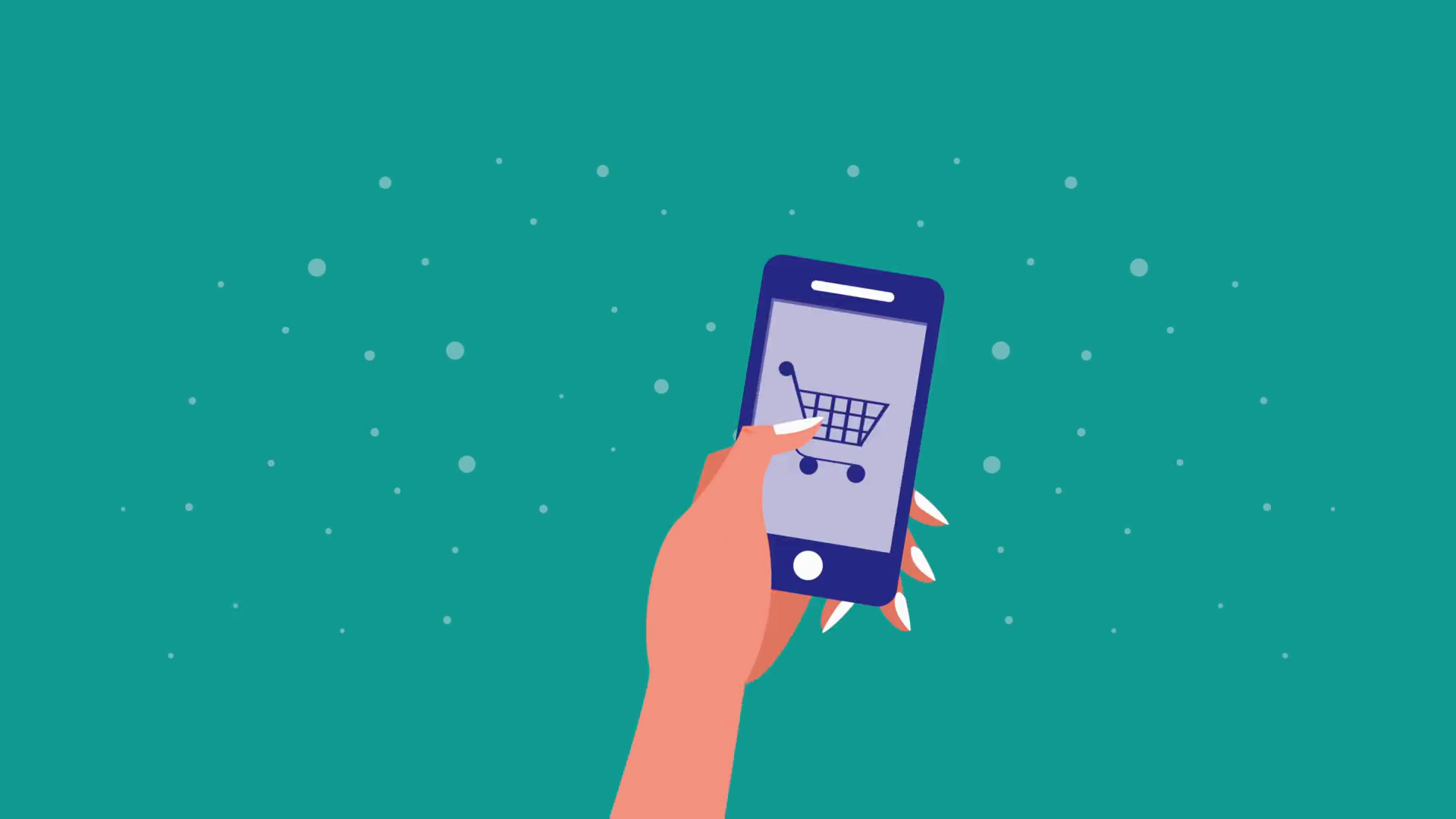 Mobile Shopping Technology Animation With Stock Motion Graphics SBV ...