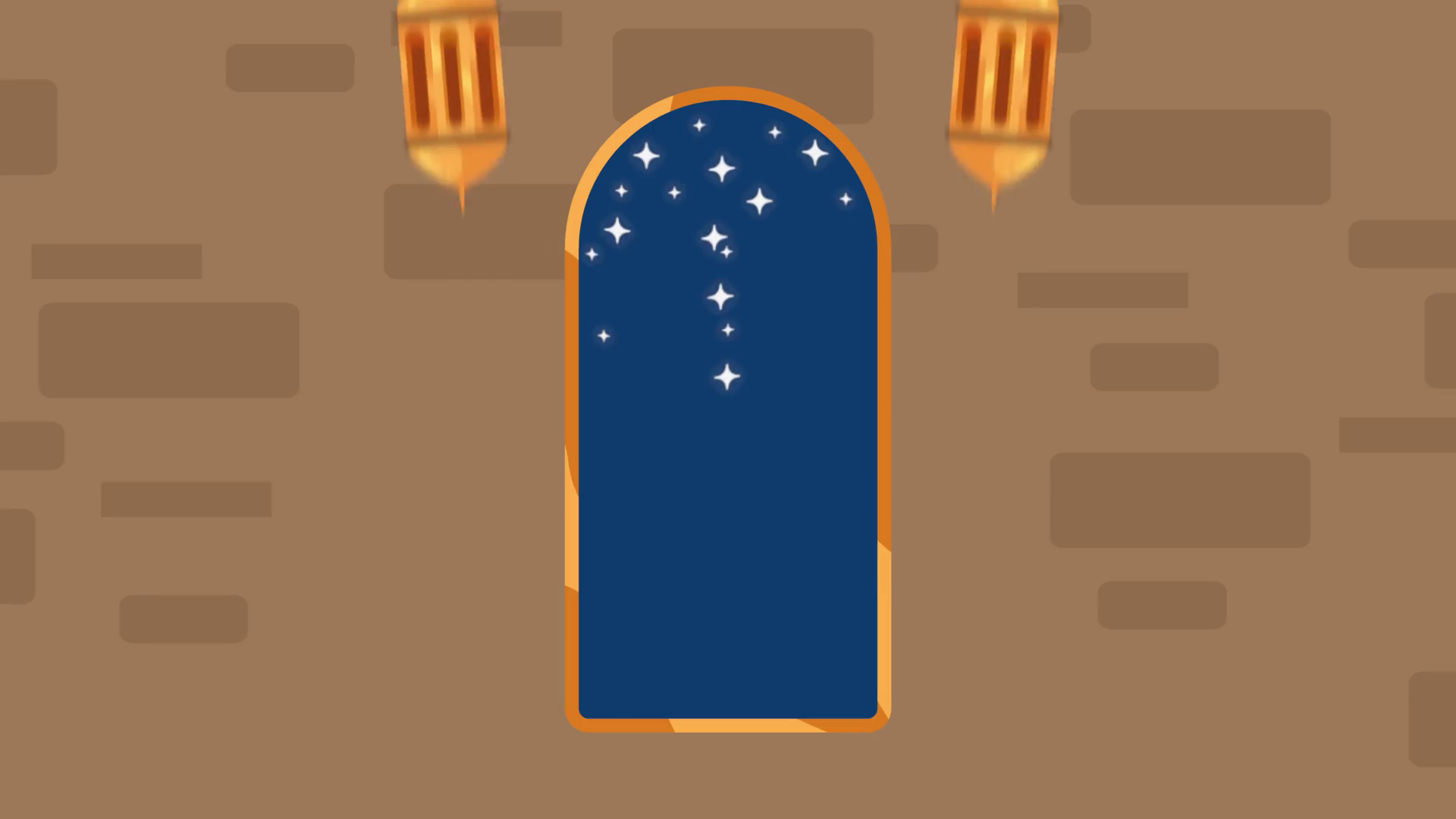 Golden Arabic Lamps With Window Animation Stock Motion Graphics SBV ...