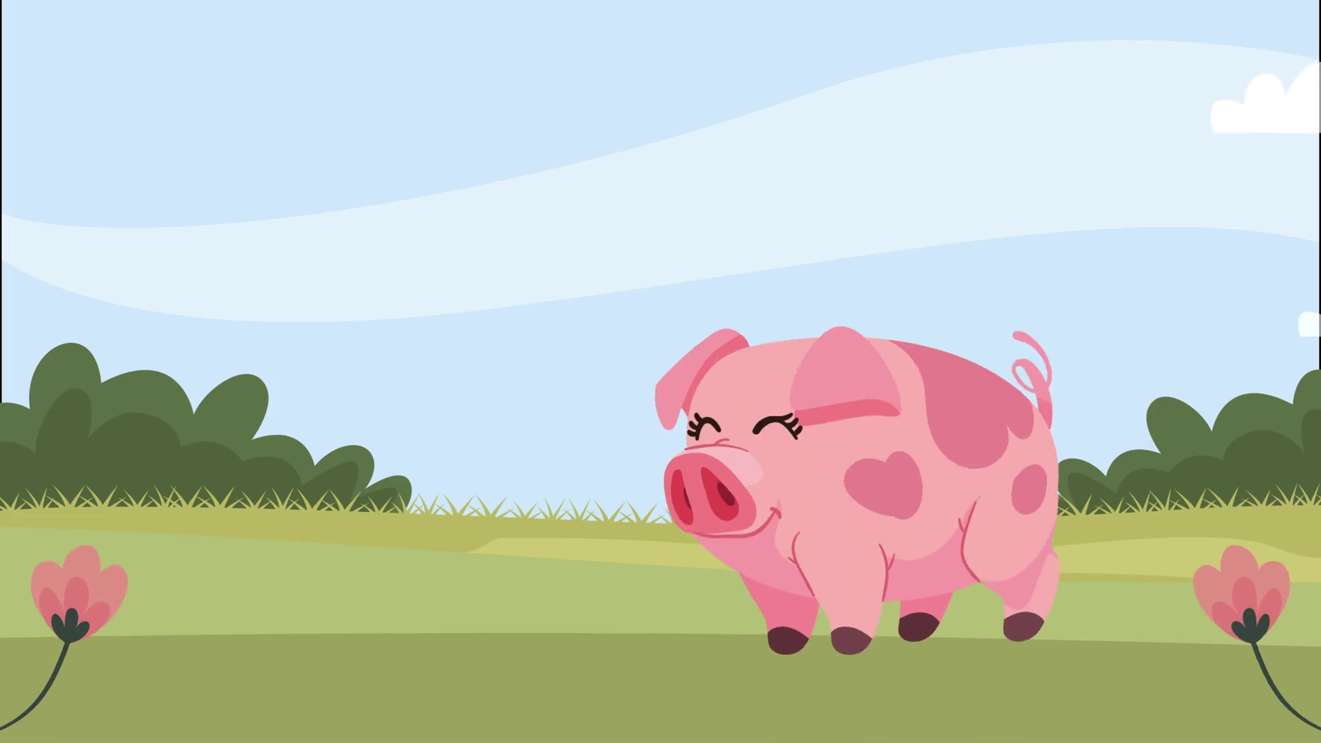 Pig Mom Baby Animals Animation Stock Footage SBV-347547004 - Storyblocks