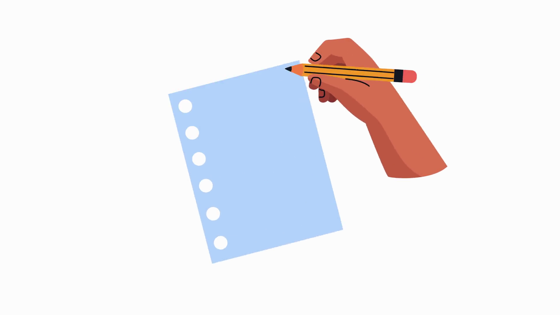 Hand Human Writing In Paper Animation Stock Motion Graphics SBV ...