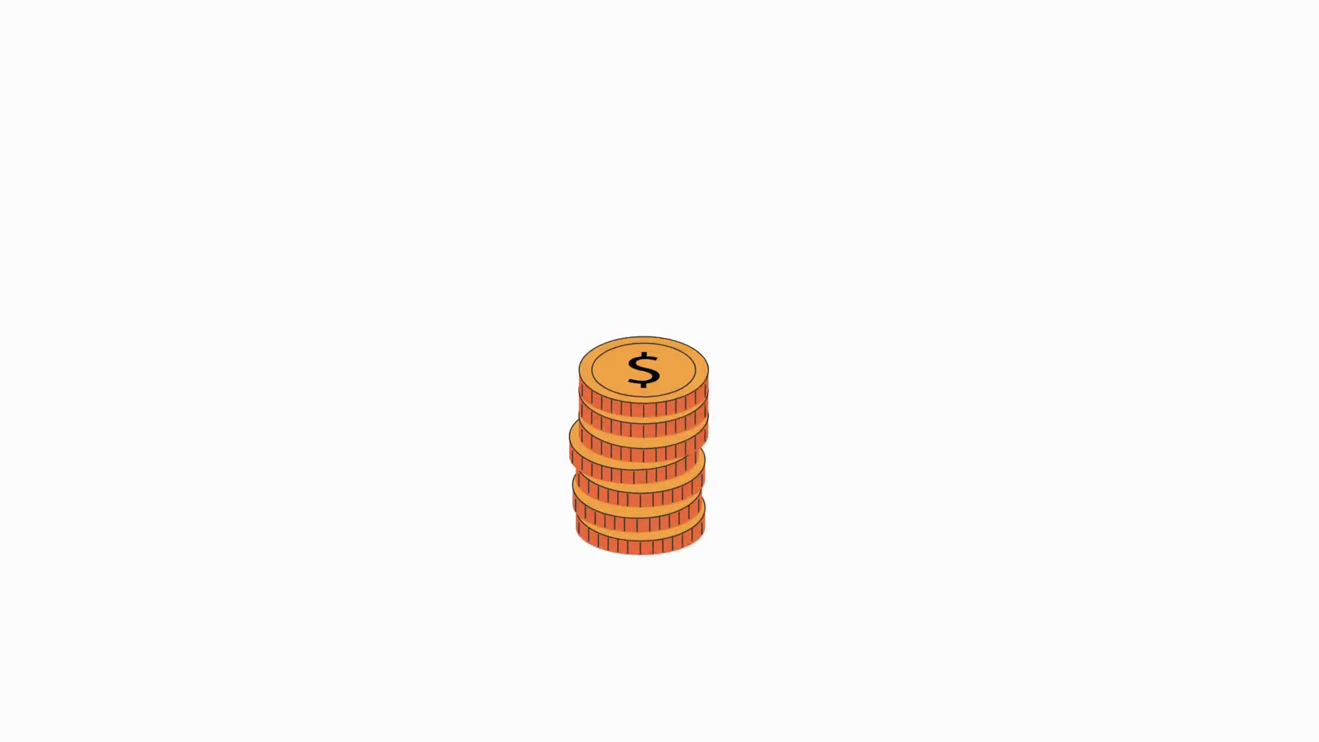 Coins Money Dollars Arrow Animation Stock Motion Graphics SBV-347552144 ...